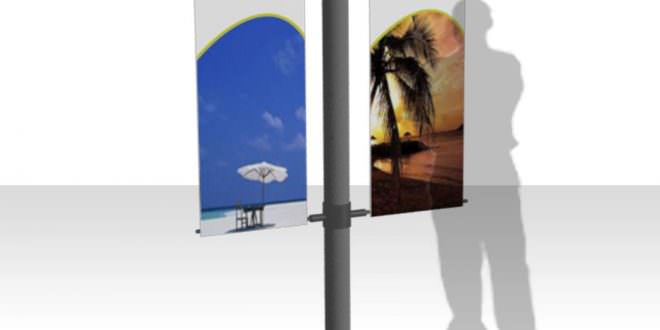 Lamp post double banner - Exhibition Stands