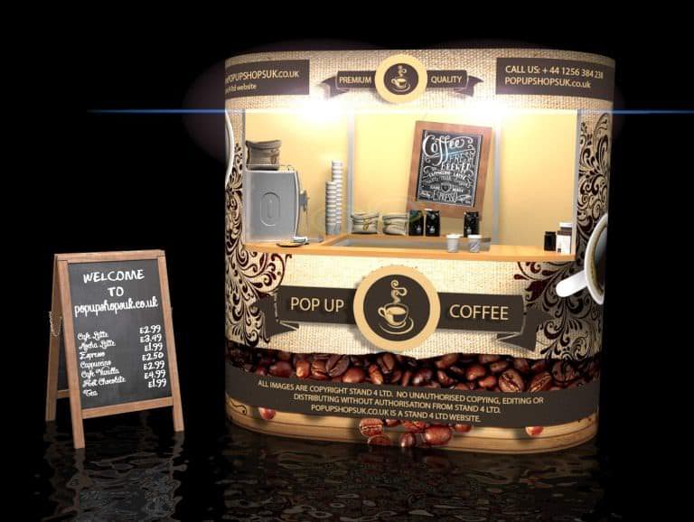 Pop Up Shops and portable retail kiosks for temporary retail.