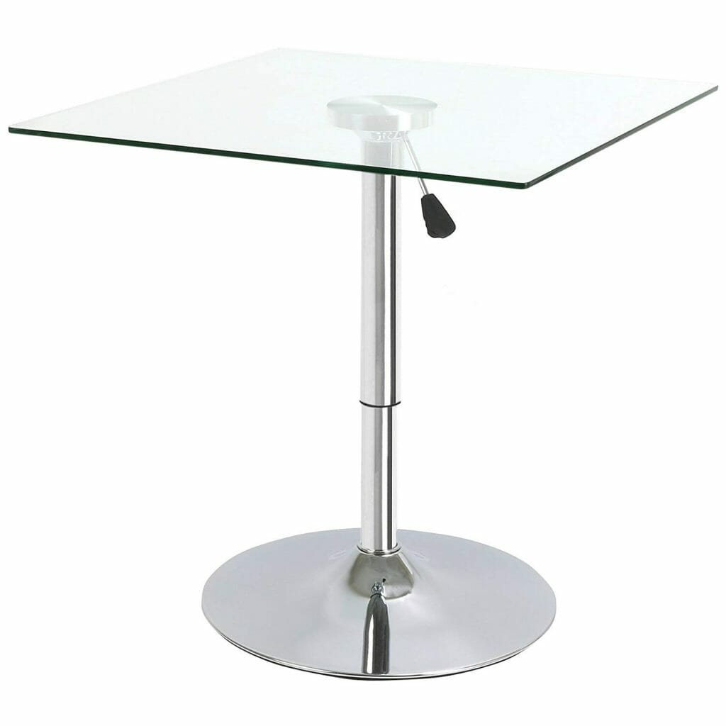 Glass Square Bar Table - hire - Exhibition Stands